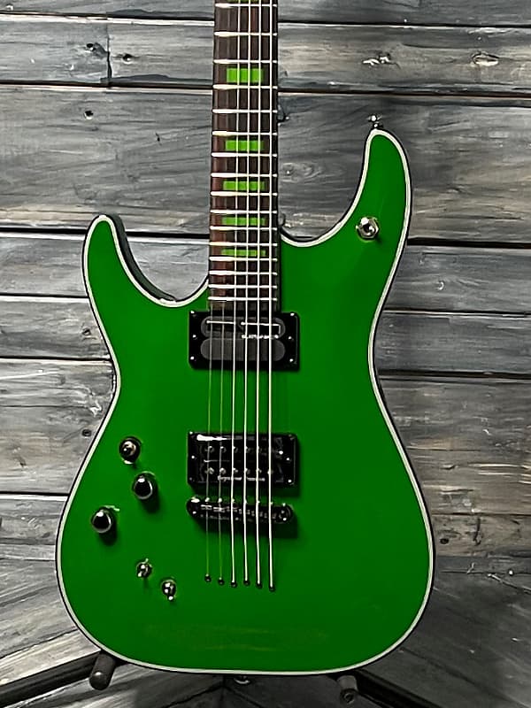 Schecter Left Handed Kenny Hickey C-1 EX S LH Steele Green | Reverb