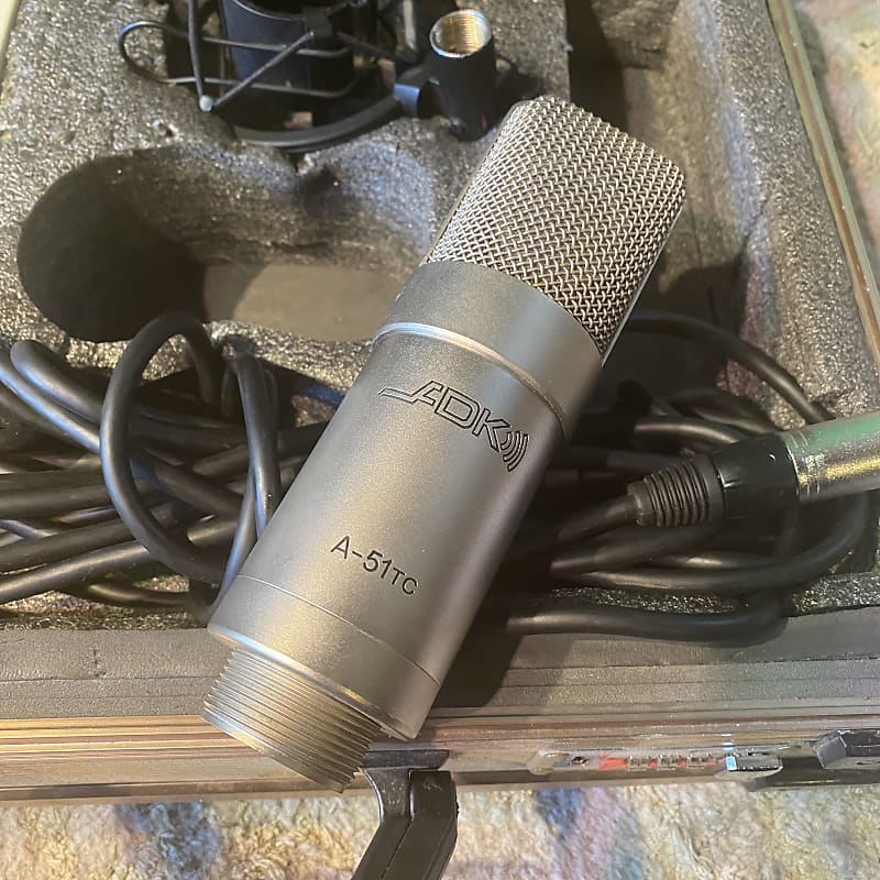 ADK Microphones A-51TC tube condenser 1990s Silver | Reverb UK