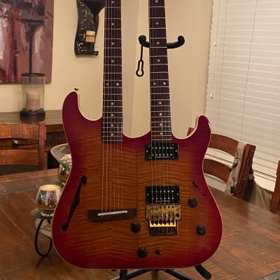 Fender Double Neck Stratocaster Custom Shop 1991 Burst | Reverb