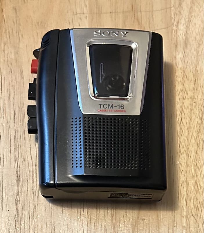 Sony TCM-16 Cassette Corder Recorder Speaker Tested | Reverb