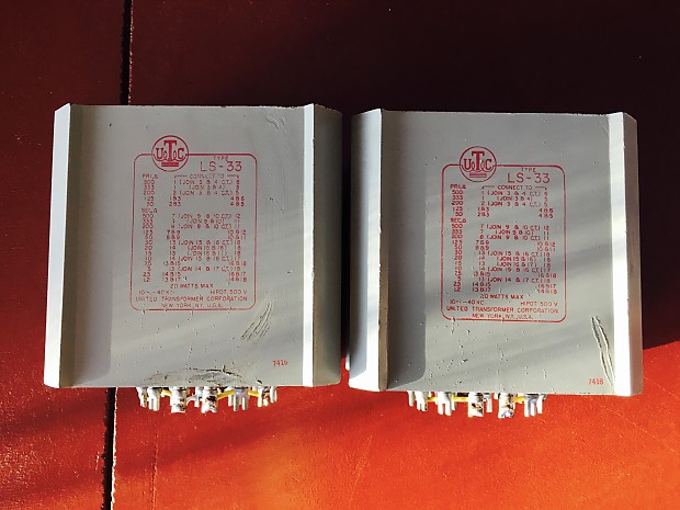 2) Vintage 1970's UTC LS-33 mastering matching line input | Reverb UK