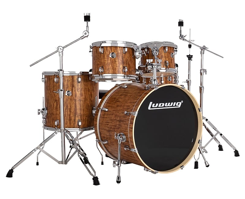 Ludwig Evolution 5-Piece Shell Pack w/22" Kick - Cherry | Reverb