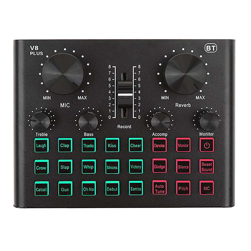 Multi Functional Sound Card Headset Microphone Webcast | Reverb