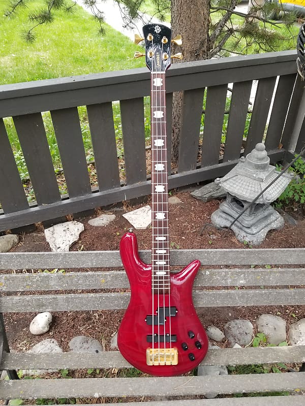 Spector NS-4CRFM 1999/2000 Translucent Red | Reverb