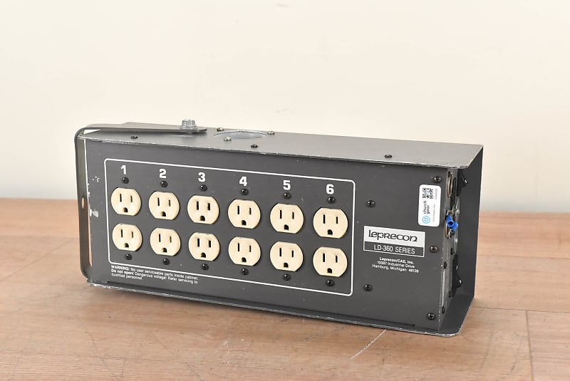 Leprecon LD-360-DMX-HP 6-Channel Edison DMX Dimmer Pack | Reverb