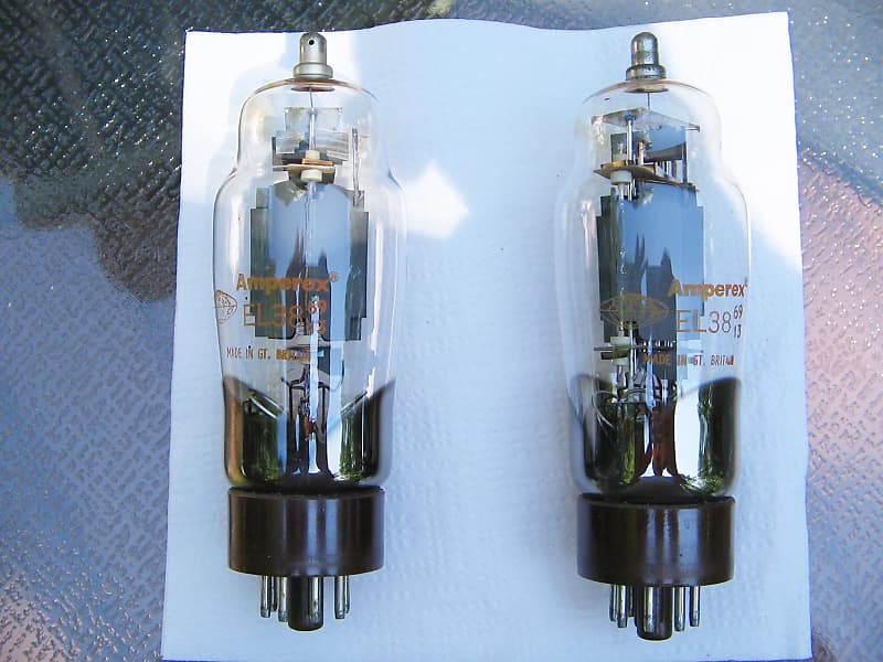 Amperex / Mullard EL38, Matched Pair Vacuum Tubes, NOS | Reverb
