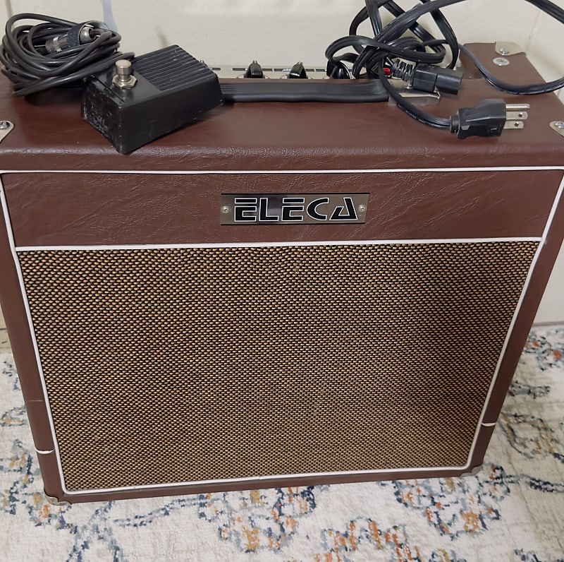 Eleca tube combo amp 8 watt 1x10 EG08V Mid 90 - Brown | Reverb