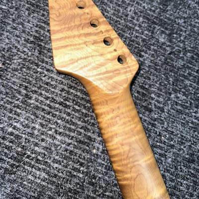 Warmoth AAAAA Roasted Flame Maple Neck | Reverb