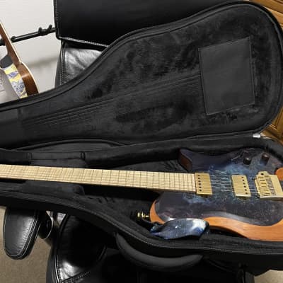 Kiesel Zeus Custom Built Rainbow Sparkle Headless Electric | Reverb