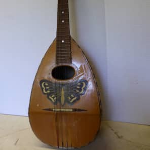 Vintage 8 string Bowl Back Mandolin butterfly inlay | Reverb