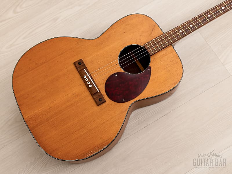 1964 Silvertone Tenor Folk Guitar 4-String Vintage Acoustic, | Reverb