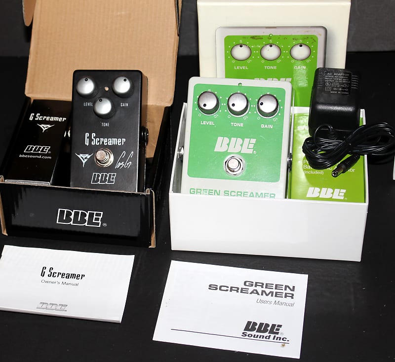 BBE TWO pedals: Green Screamer + G Screamer | Reverb