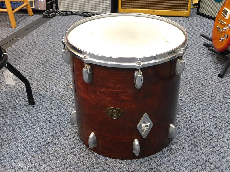 Gretsch USA Vintage 1970's 16x16 inch Walnut Floor Tom | Reverb