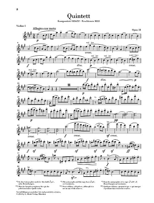 Felix Mendelssohn Bartholdy String Quintets Op 18 And 87 Set | Reverb