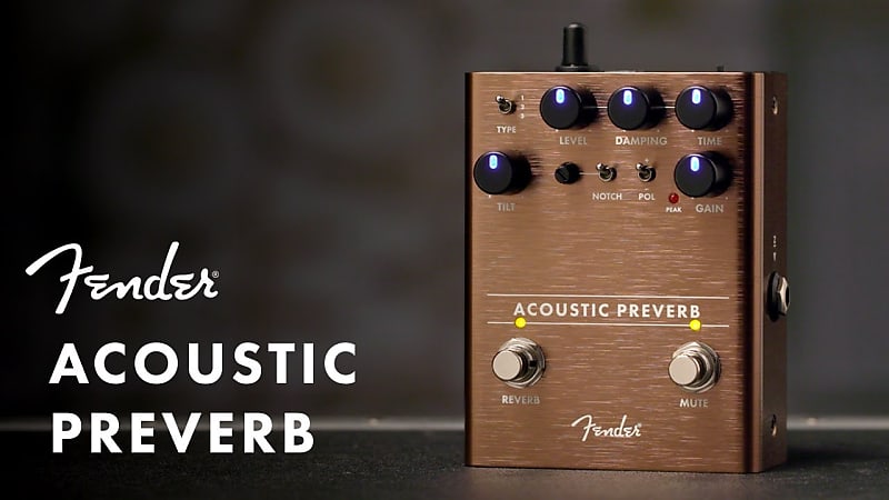 Fender Acoustic Preverb Preamp / Reverb Pedal | Reverb