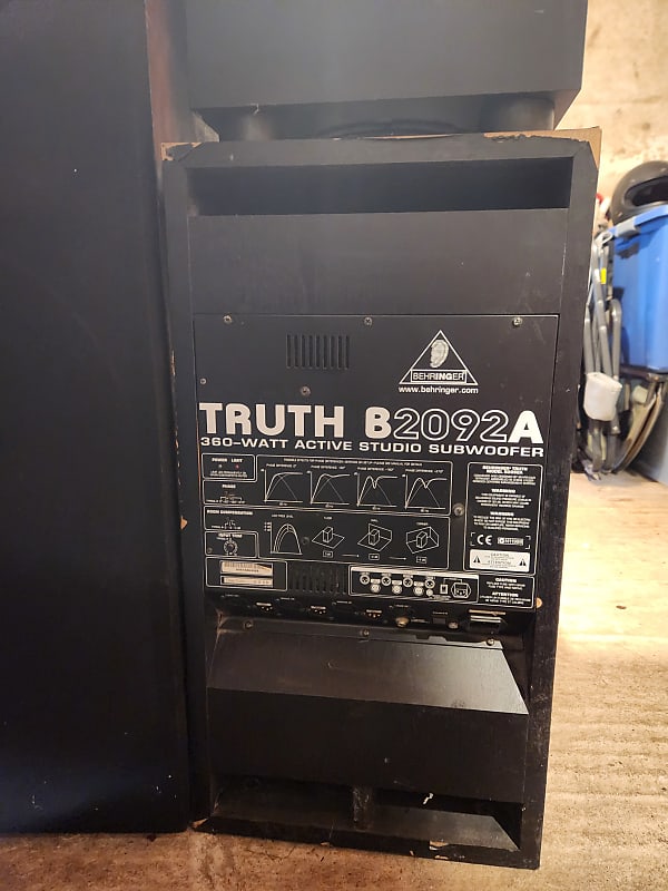 Behringer Truth B2092A 360-Watt Active Studio Subwoofer | Reverb