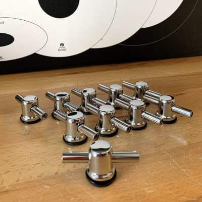 Tube Lugs, Chrome over Brass Single Point-Double Sided for | Reverb