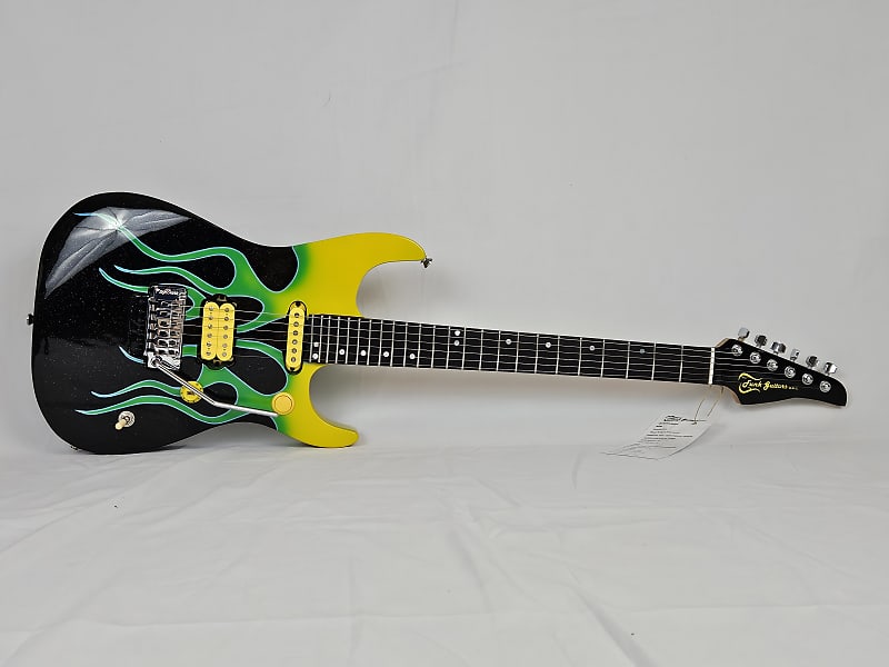 Funk Guitars USA SS Series Hot Rod Flames Strat guitar san | Reverb