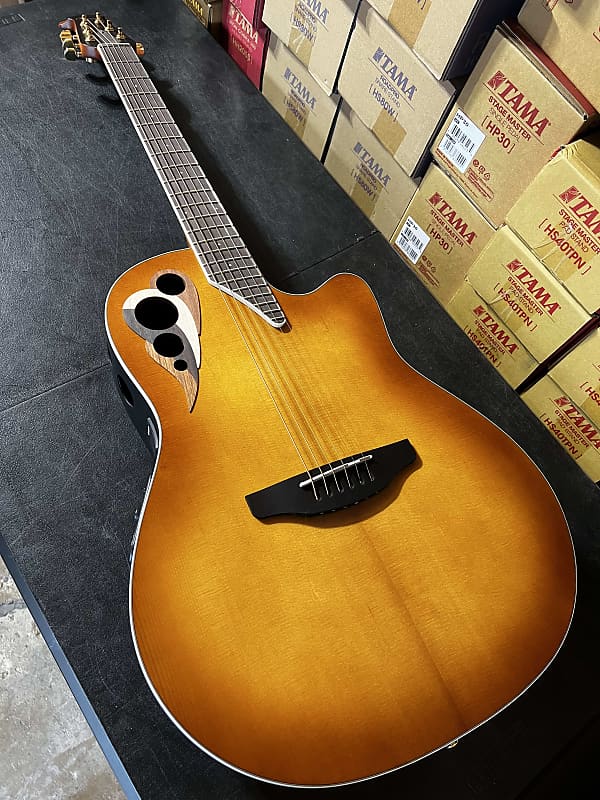 Ovation Celebrity Deluxe E-Acoustic Guitar CDX40-PB-G - | Reverb