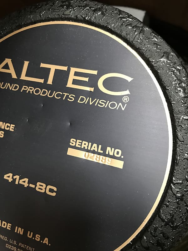 Altec 414-8C Early 70's Blk | Reverb