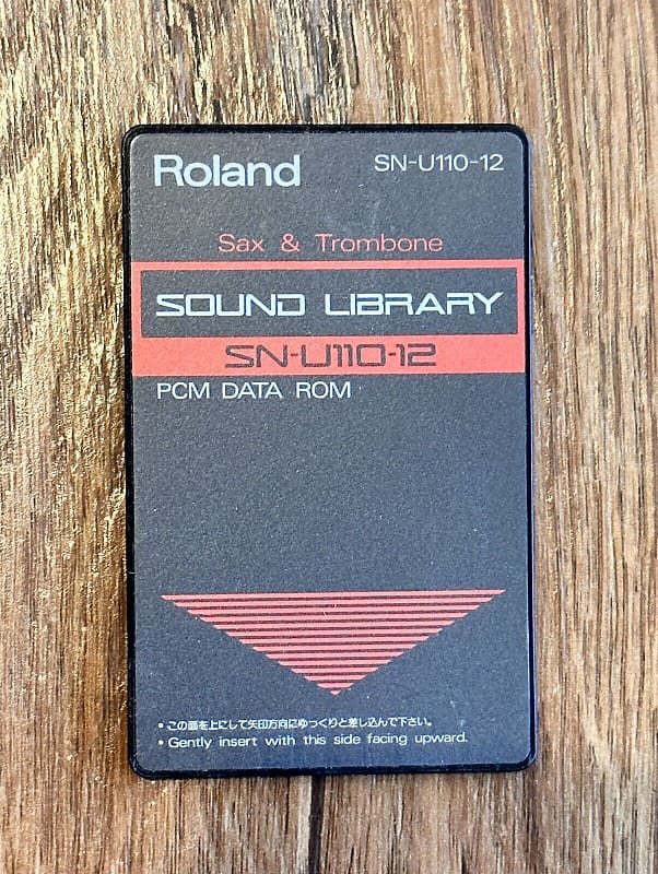 Roland SN-U110-12 Sax and Trombone PCM Data Rom Card | Reverb