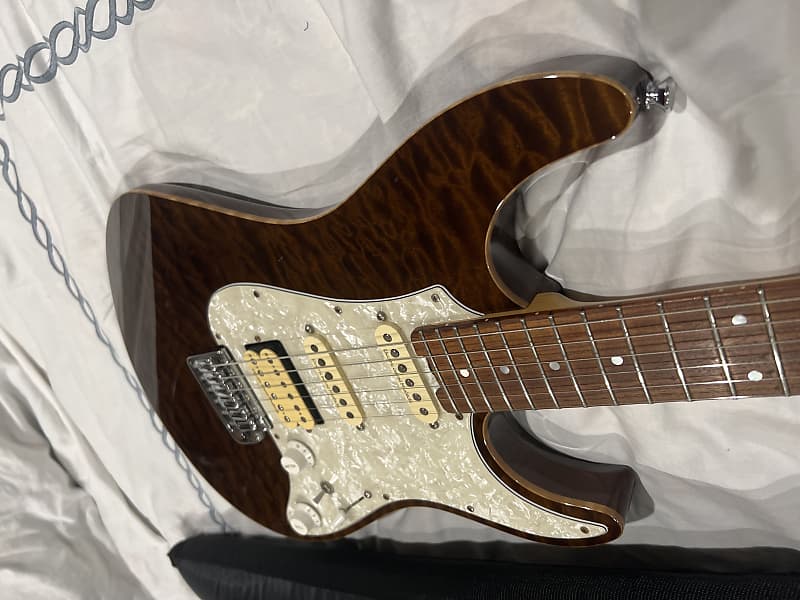 ESP Snapper 2008 - Quilter Tiger Eye | Reverb