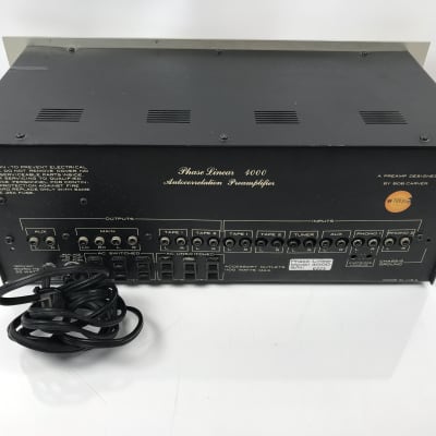 Vintage Phase Linear Model 4000 Stereo Preamplifier Preamp | Reverb