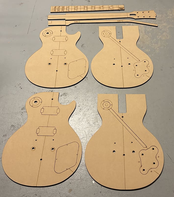 Guitar Building Templates 58-60 Les Paul Standard | Reverb Australia