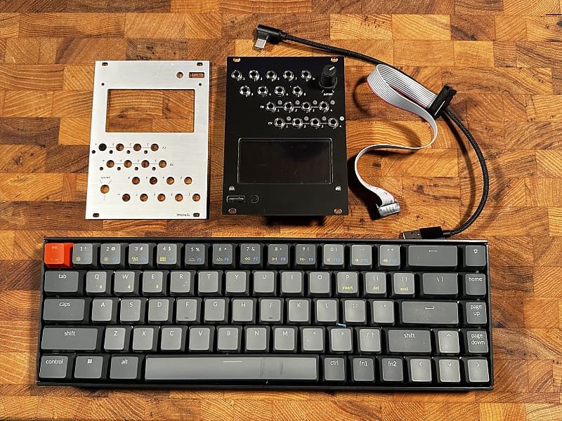 Monome Teletype clone w/keyboard and alternate plate | Reverb