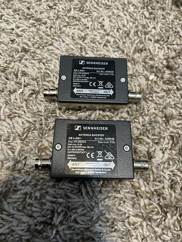 Sennheiser AB 4-AW+ 470-558 MHz Inline Antenna Booster for | Reverb