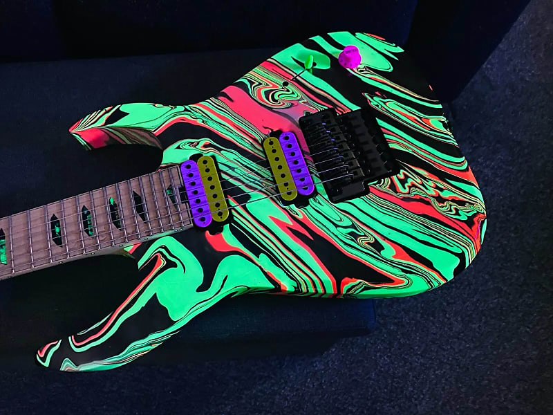 Dennison Alpha 7 string - swirl 7 string guitar | Reverb UK