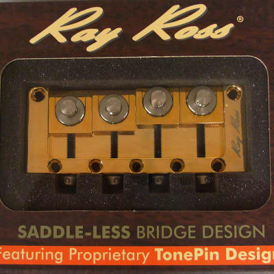 Ray Ross Saddle-Less 4 String Bass Bridge Chrome | Reverb