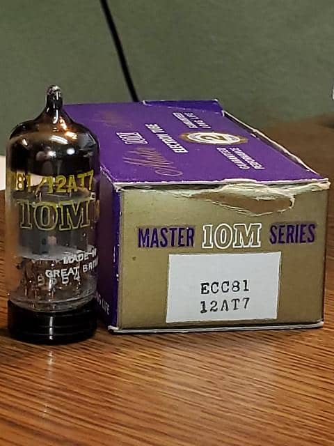 Mullard Master 10M Series 12AT7 etched codes NOS/NIB | Reverb