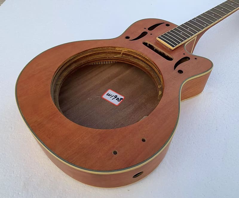 Hawaiian Dobro Guitar Custom Body and Maple Neck, Rosewood | Reverb