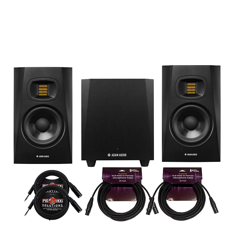 ADAM Audio T5V Monitor Pair with ADAM Audio T10S 10 | Reverb