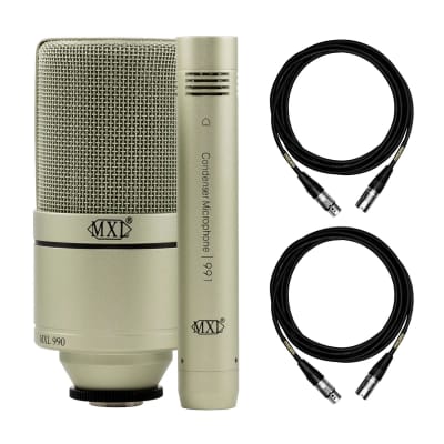 MXL990 991 Microphone Recording Pack Bundle with Mogami | Reverb