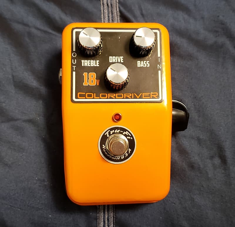 Tru-Fi Colordriver 18v Fuzz Pedal Power Boost Overdriver | Reverb