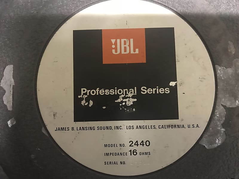 Vintage JBL 2440 Pro 2 Vintage JBL 2440 Pro 2