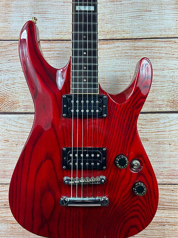 ESP LTD H-200 Trans Red 1990s | Reverb