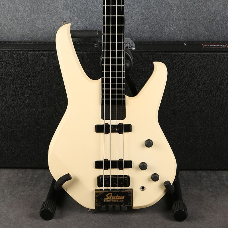 Status Series 3 Graphite Headless Bass - White - Hard Case - | Reverb