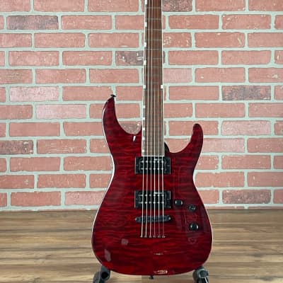 ESP LTD MH-200QM NT Electric Guitar - See Thru Black Cherry | Reverb