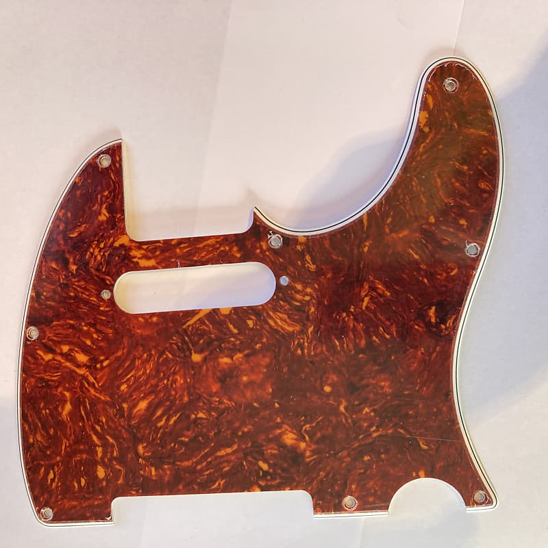 Wide Bevel Celluloid Tortoise shell 8 Hole Telecaster | Reverb