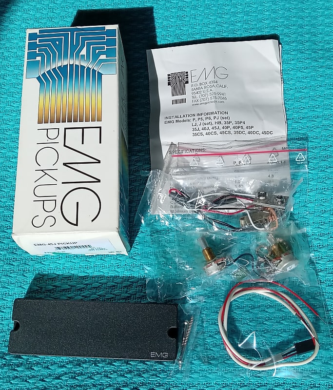 EMG 45J, 6 String Bass Active Single Coil Pickup for Modulus, | Reverb