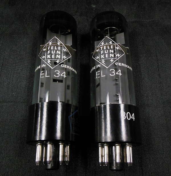 1968 Vintage Telefunken EL34 Tubes Made in Germany | Reverb