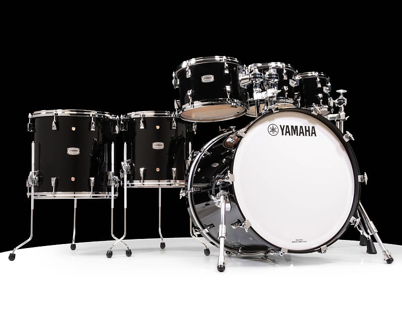 Yamaha PHX 6pc Shell Pack - Solid Black Lacquer | Reverb