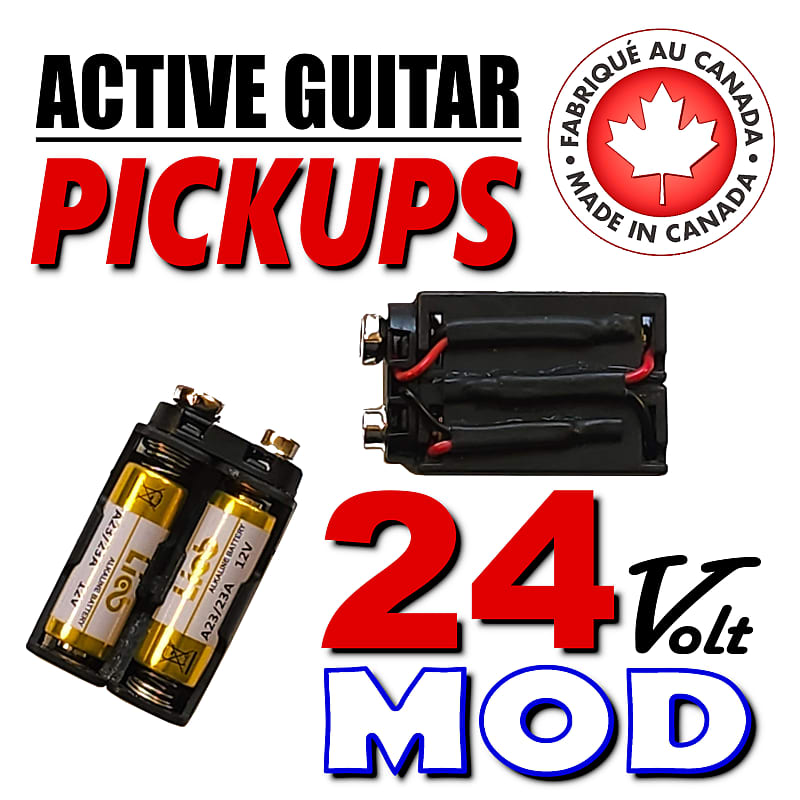 24 Volt MOD for Active Pickups Battery (better than 18v mod | Reverb