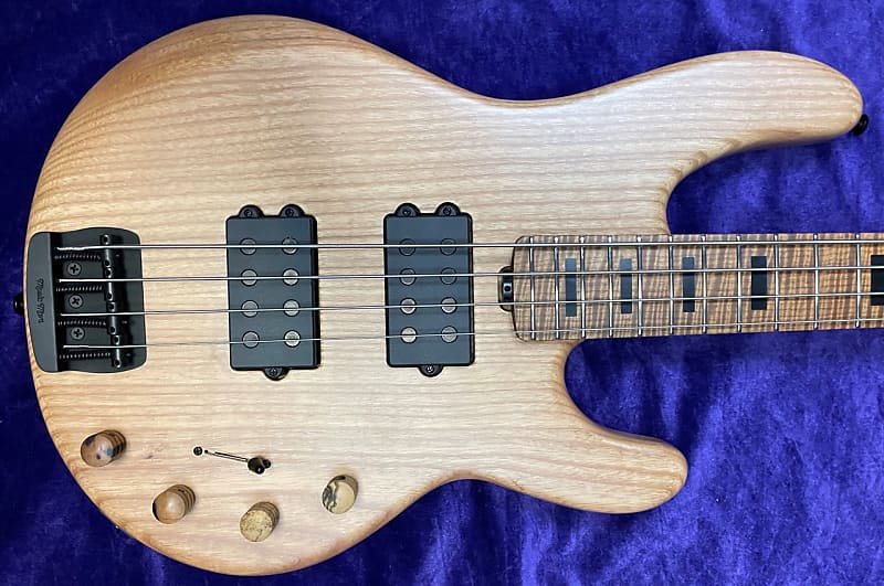 Ernie Ball Music Man BFR Stingray 4 HH "Slugger", Satin Ash | Reverb