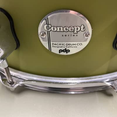 Pdp Concept Snare 2020 Satin olive green | Reverb