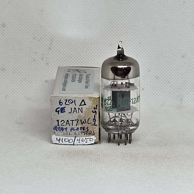GE JAN 6201 Gray Plate Balanced Single NOS 12AT7 ECC81 | Reverb