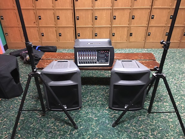 Peavey XR8600 powered mixer + PR12 speakers | Reverb